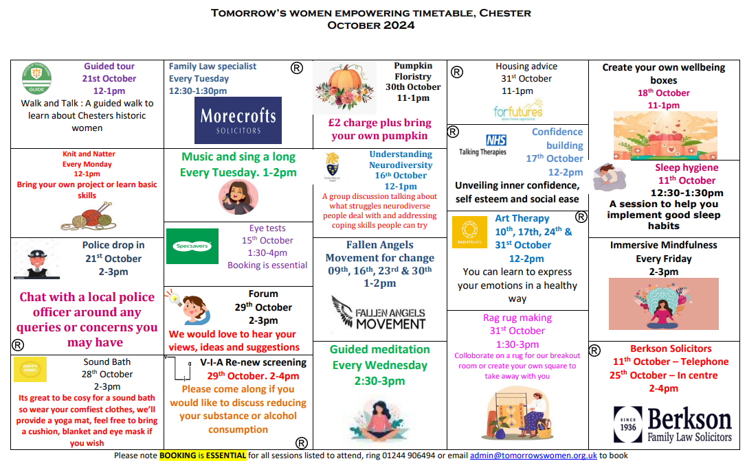 Tomorrow's Women Chester — Tomorrow's Women