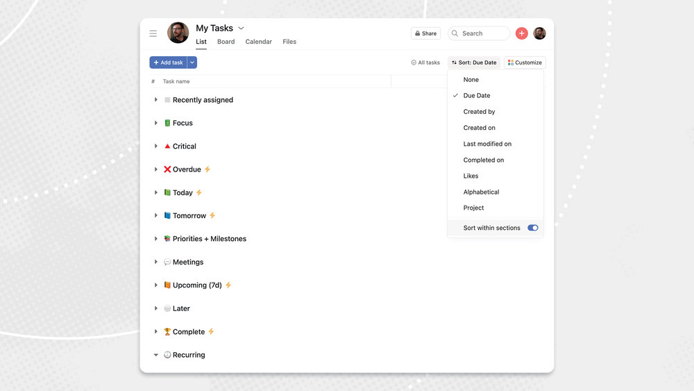 Optimizing “My Tasks” in Asana | The Collaborative