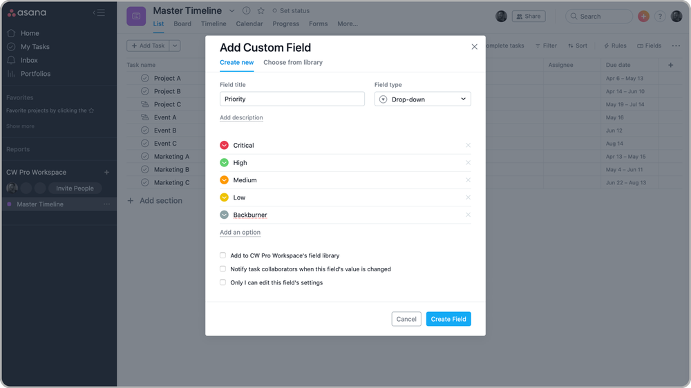 How to Create a Master Timeline in Asana | The Collaborative