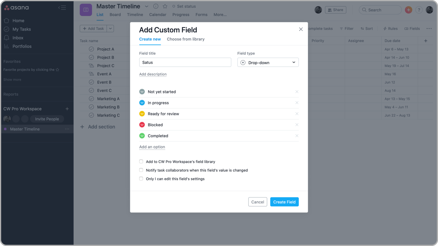 Managing Multiple Projects in Asana | Master Timeline Guide | The ...