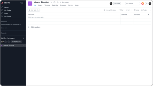 Managing Multiple Projects in Asana | Master Timeline Guide | The ...