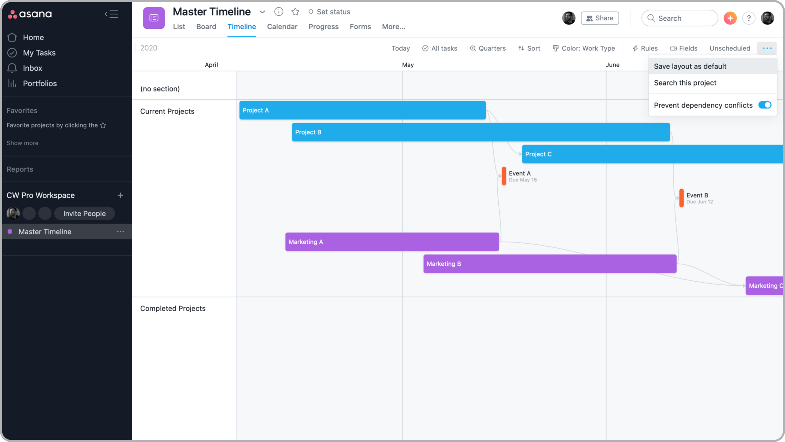 How To Create A Master Timeline In Asana The Collaborative How To Create A Master Timeline In Asana The Collaborative