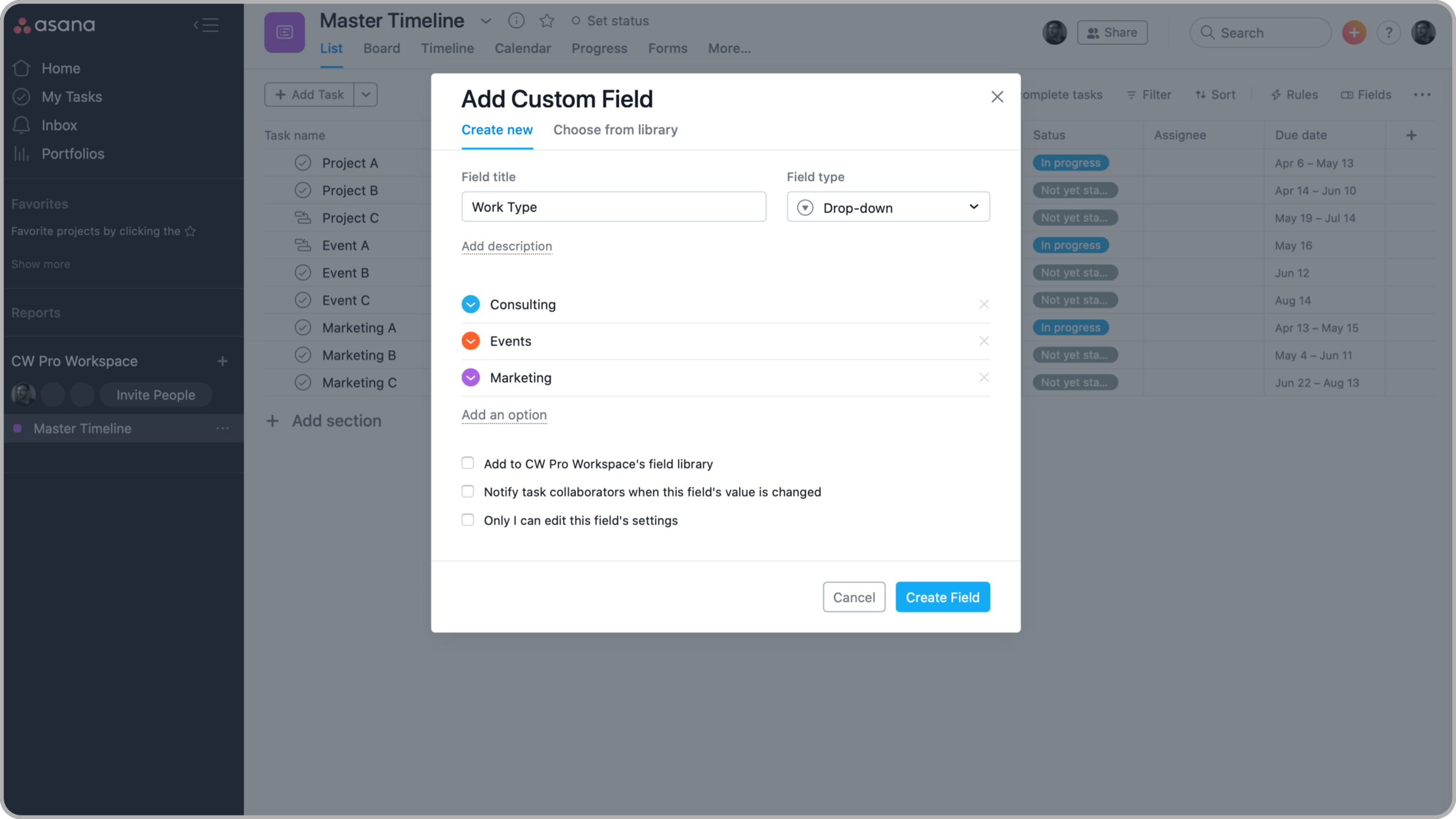 Managing Multiple Projects in Asana | Master Timeline Guide | The ...