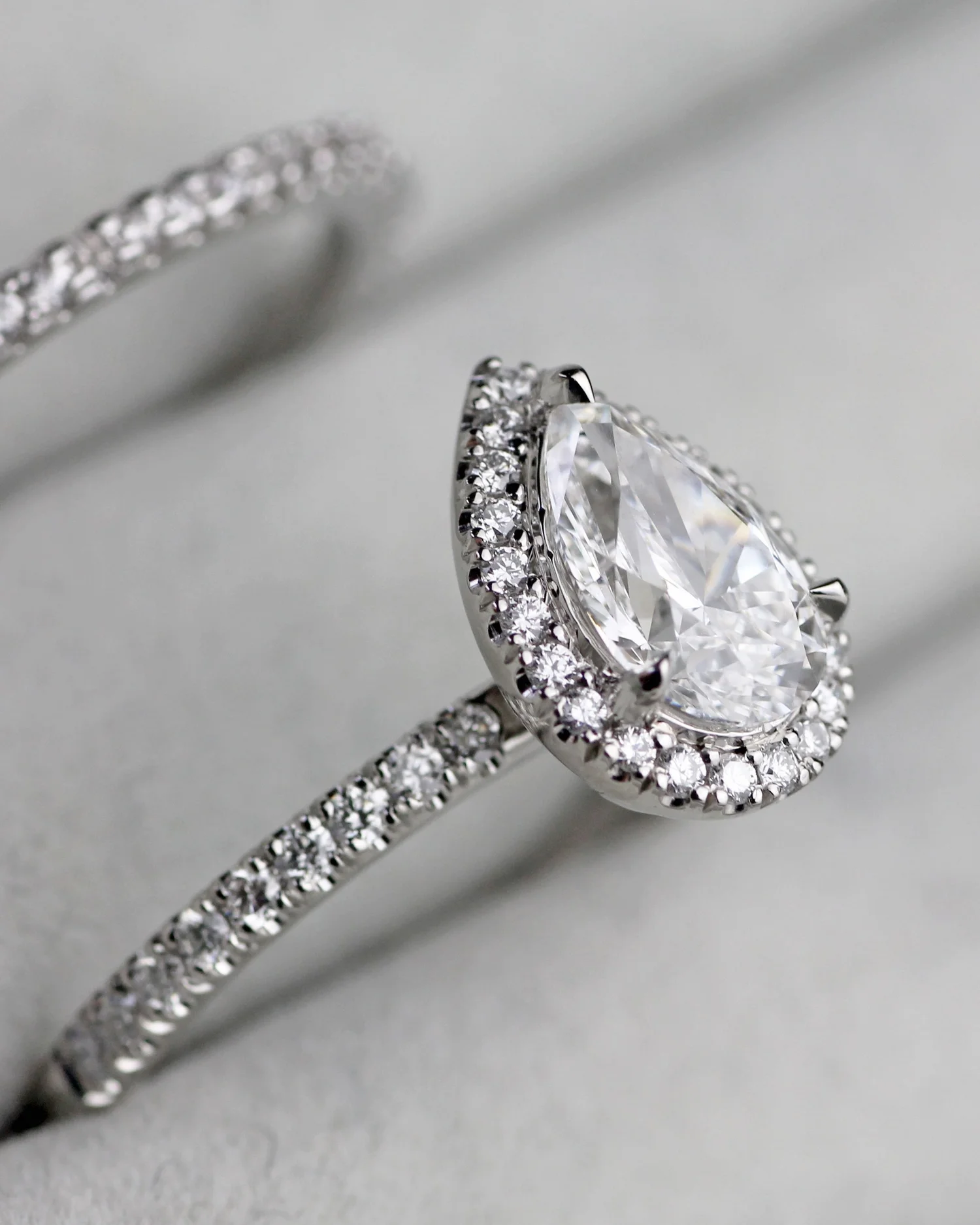 Pear Shaped Diamond Engagement Rings — Dimond London | Bespoke ...