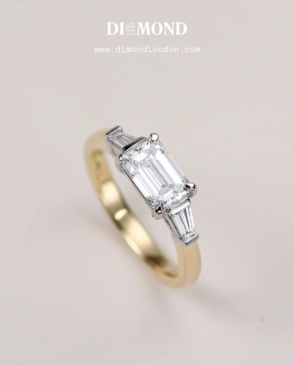 Emerald Cut Diamond Engagement Rings — Dimond London | Bespoke ...
