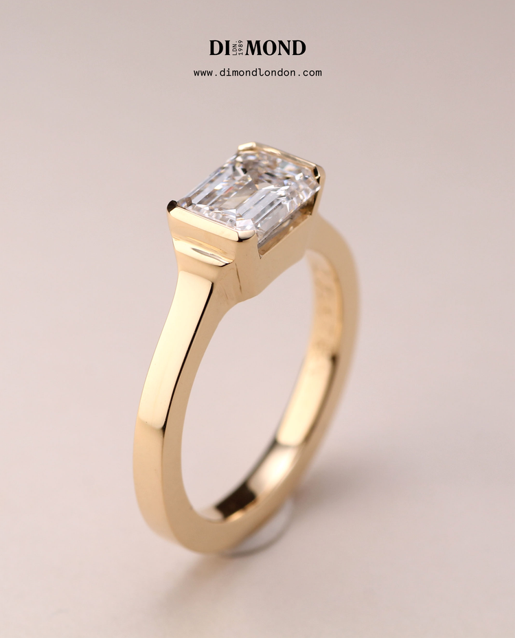 Emerald Cut Diamond Engagement Rings — Dimond London | Bespoke ...