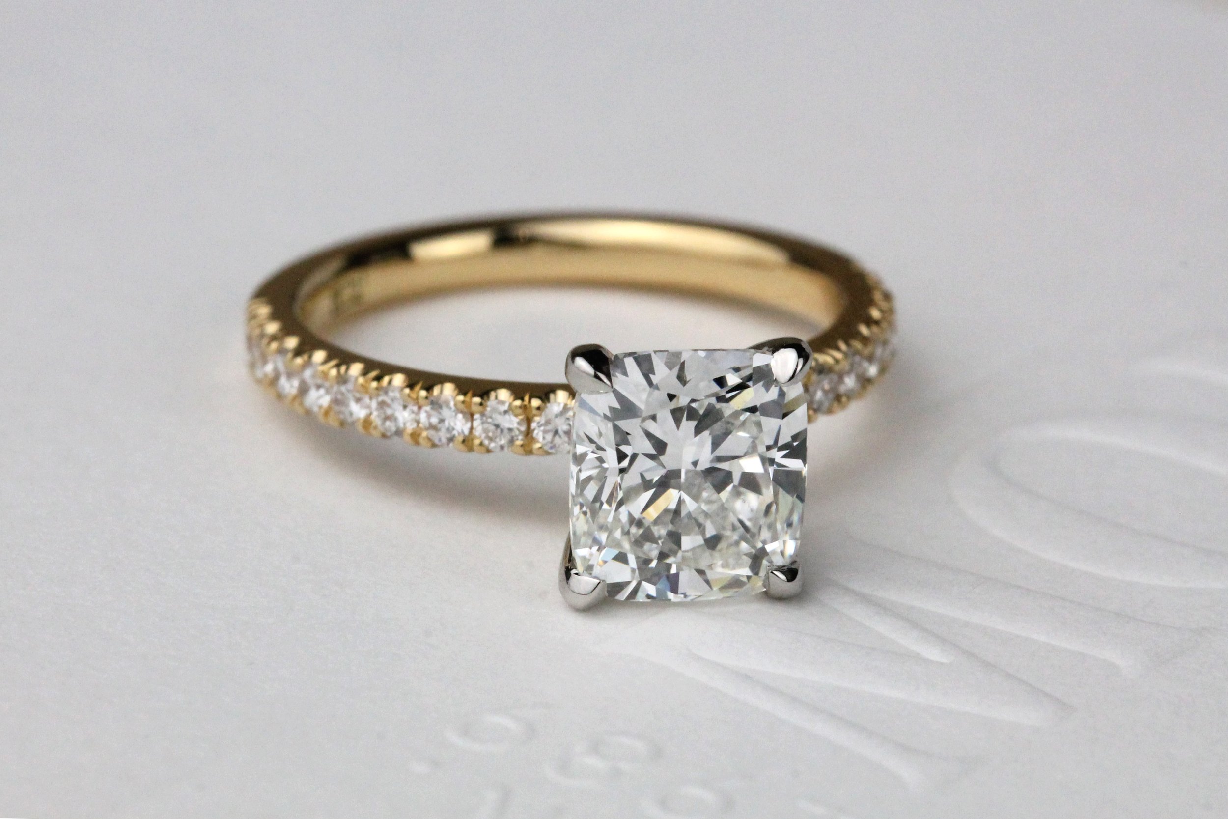 Cushion Cut Diamond Engagement Rings — Dimond London | Bespoke ...