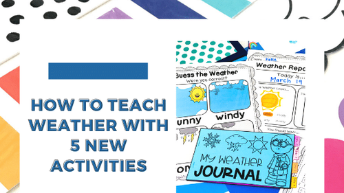 Weather Anchor Charts and Activities for Kids — Chalkboard Chatterbox