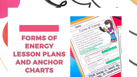 Heat, Light, and Sound Lesson Plans and Anchor Charts — Chalkboard ...