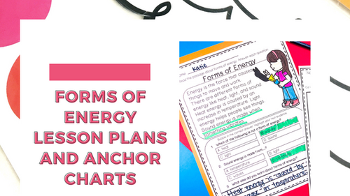 Heat, Light, and Sound Lesson Plans and Anchor Charts — Chalkboard ...