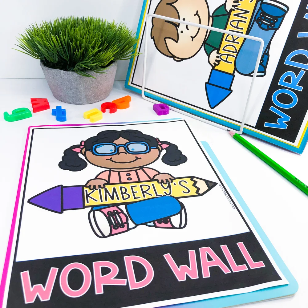 How to Make Personal Word Wall Folders — Chalkboard Chatterbox