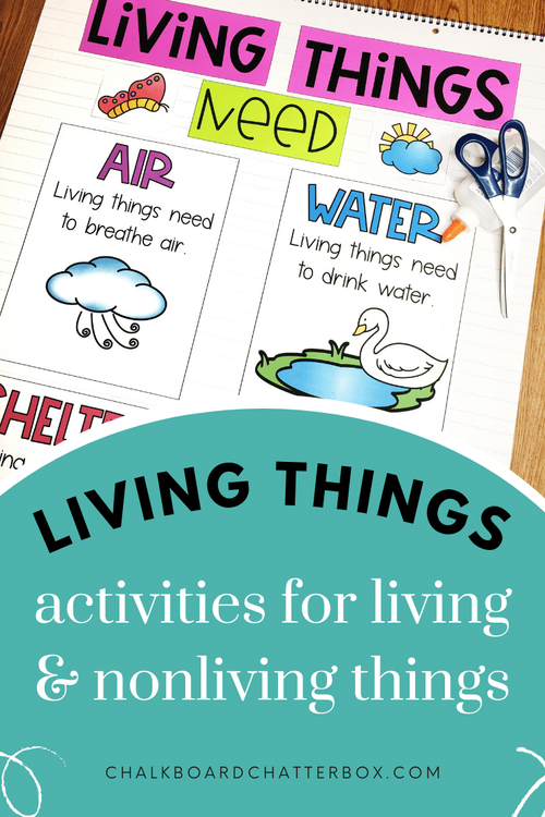 5 New Activities for Your Living and Nonliving Things Unit — Chalkboard ...