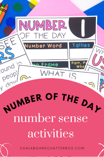 Use a Number of the Day to Build Number Sense — Chalkboard Chatterbox