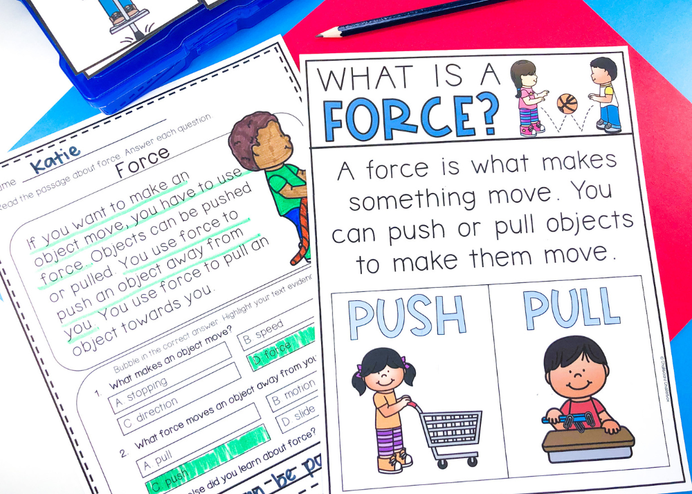 Force and Motion Lesson Plans and Anchor Charts — Chalkboard Chatterbox