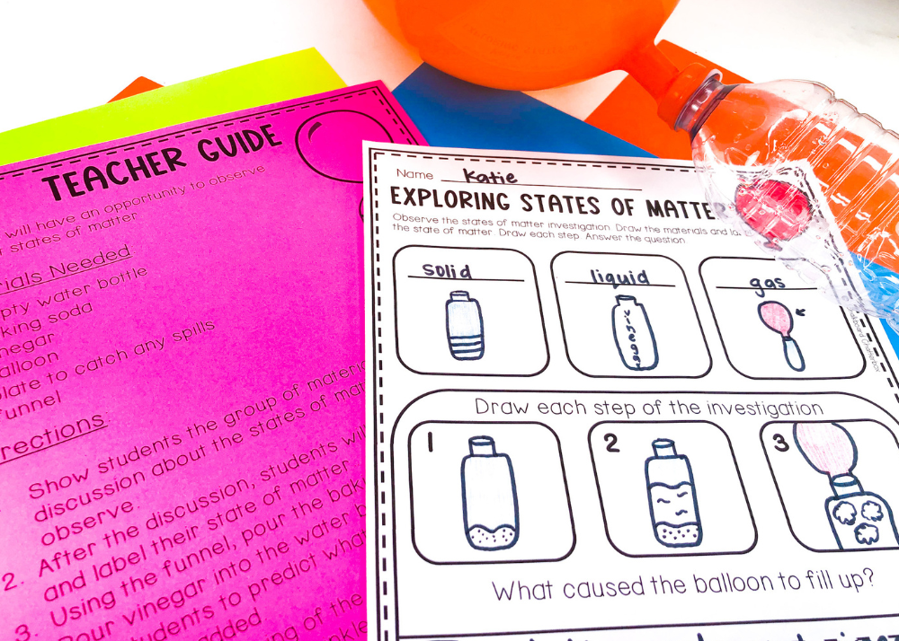States of Matter Lesson Plans and Anchor Charts — Chalkboard Chatterbox