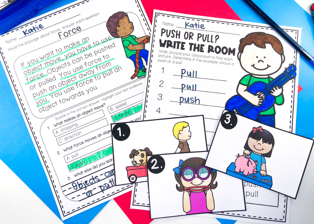 Force and Motion Lesson Plans and Anchor Charts — Chalkboard Chatterbox