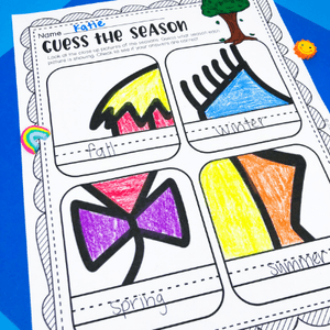 Seasons of the Year Anchor Charts and Activities for Kids — Chalkboard ...