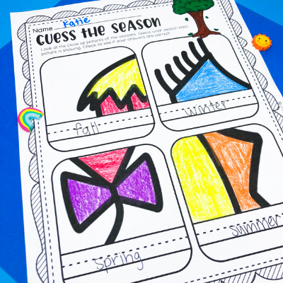Seasons of the Year Anchor Charts and Activities for Kids — Chalkboard ...