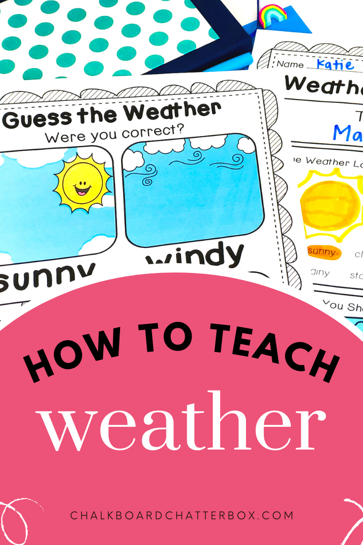 Weather Anchor Charts and Activities for Kids — Chalkboard Chatterbox