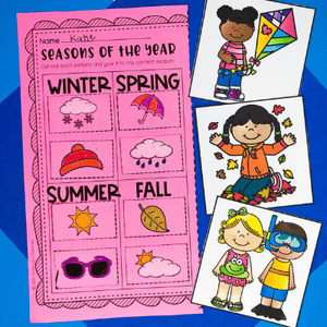 Seasons of the Year Anchor Charts and Activities for Kids — Chalkboard ...
