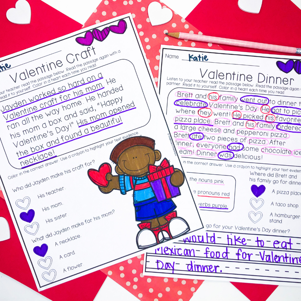 Valentine Activities for the Elementary Classroom — Chalkboard Chatterbox