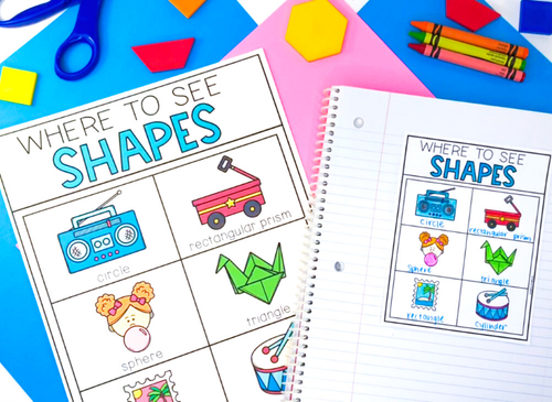 2D and 3D Shape Anchor Charts — Chalkboard Chatterbox