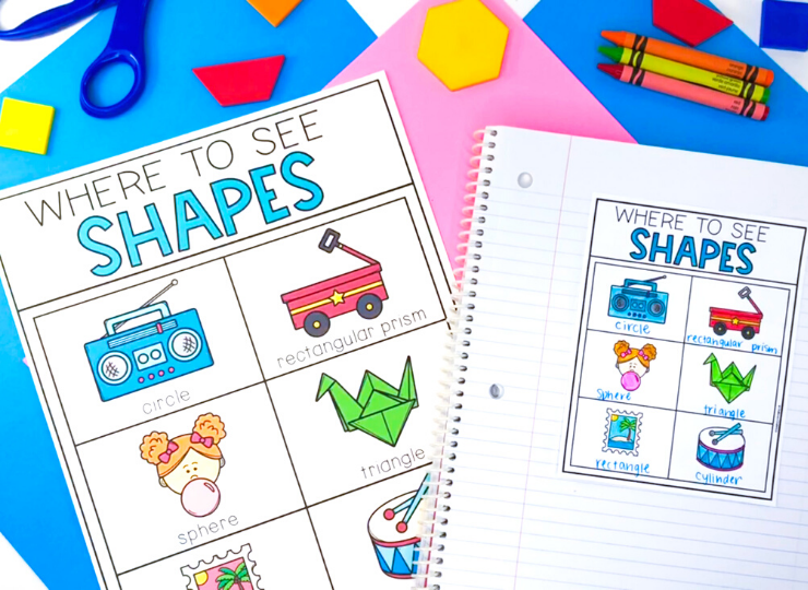 2D and 3D Shape Anchor Charts — Chalkboard Chatterbox