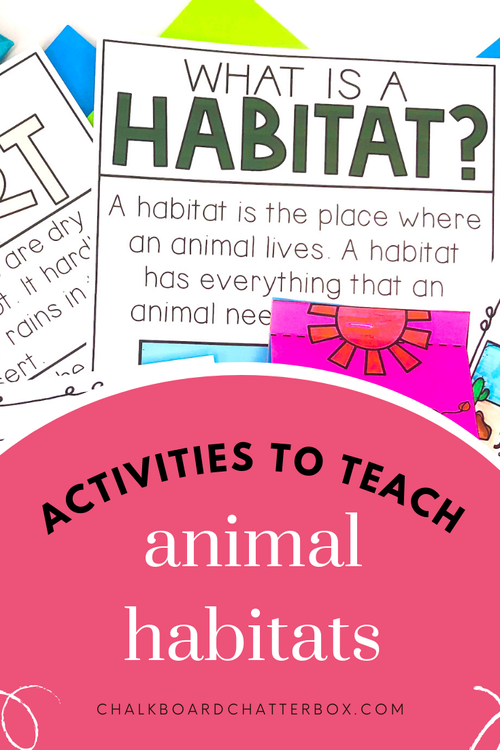 Animal Habitat Anchor Charts and Activities — Chalkboard Chatterbox