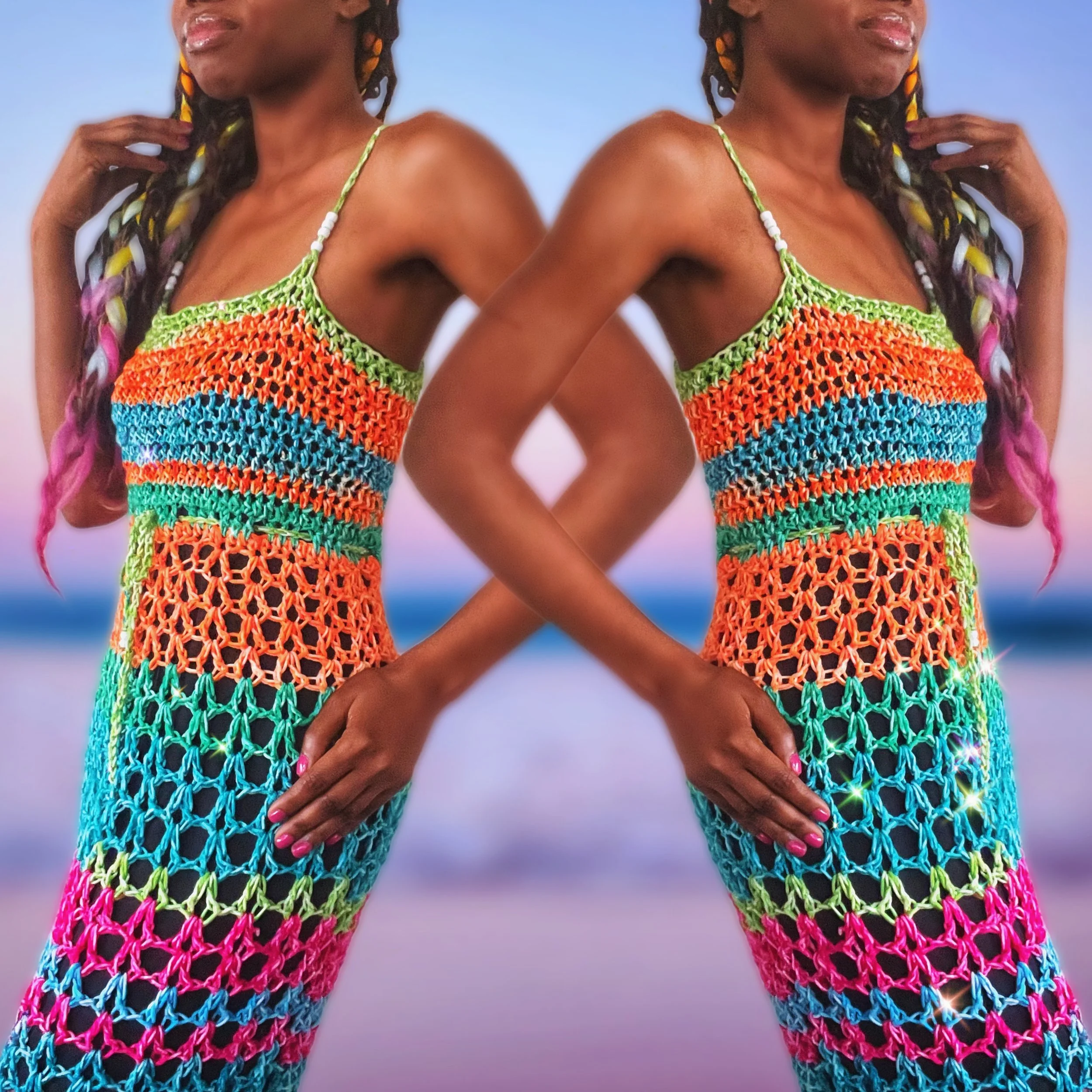 The Tarian Crochet Maxi Dress Digital Crochet Pattern. — The Dream Crochet