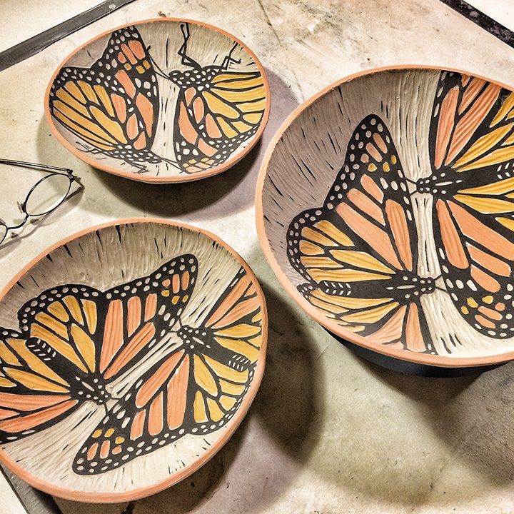 Monarch Butterfly Stencil Designs
