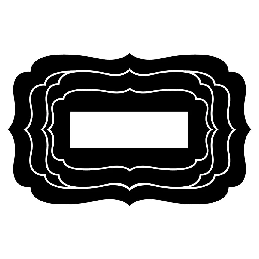 Vintage Bracket Label Template