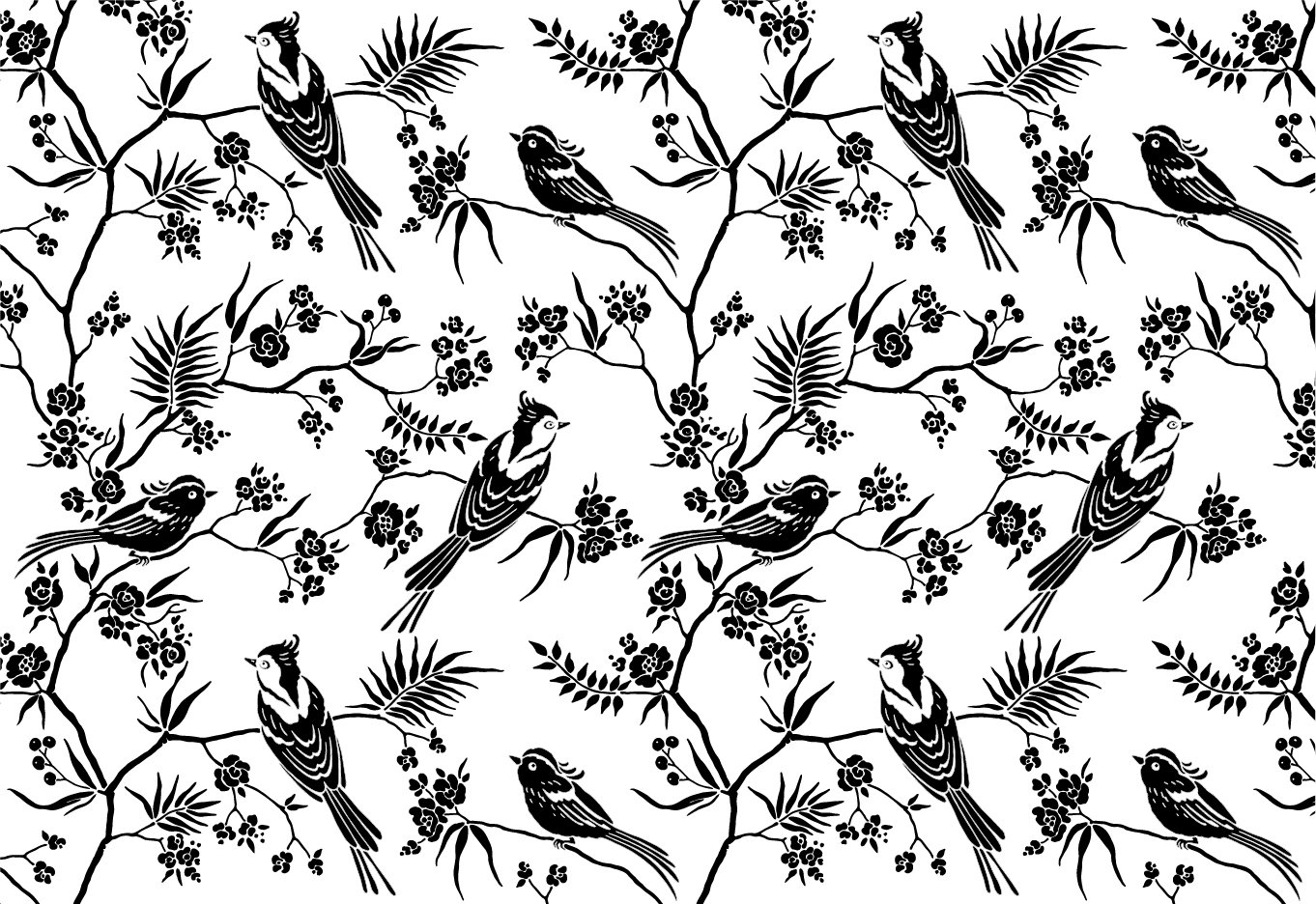 Underglaze Transfer - Stylized Birds — Plum Island Transfers