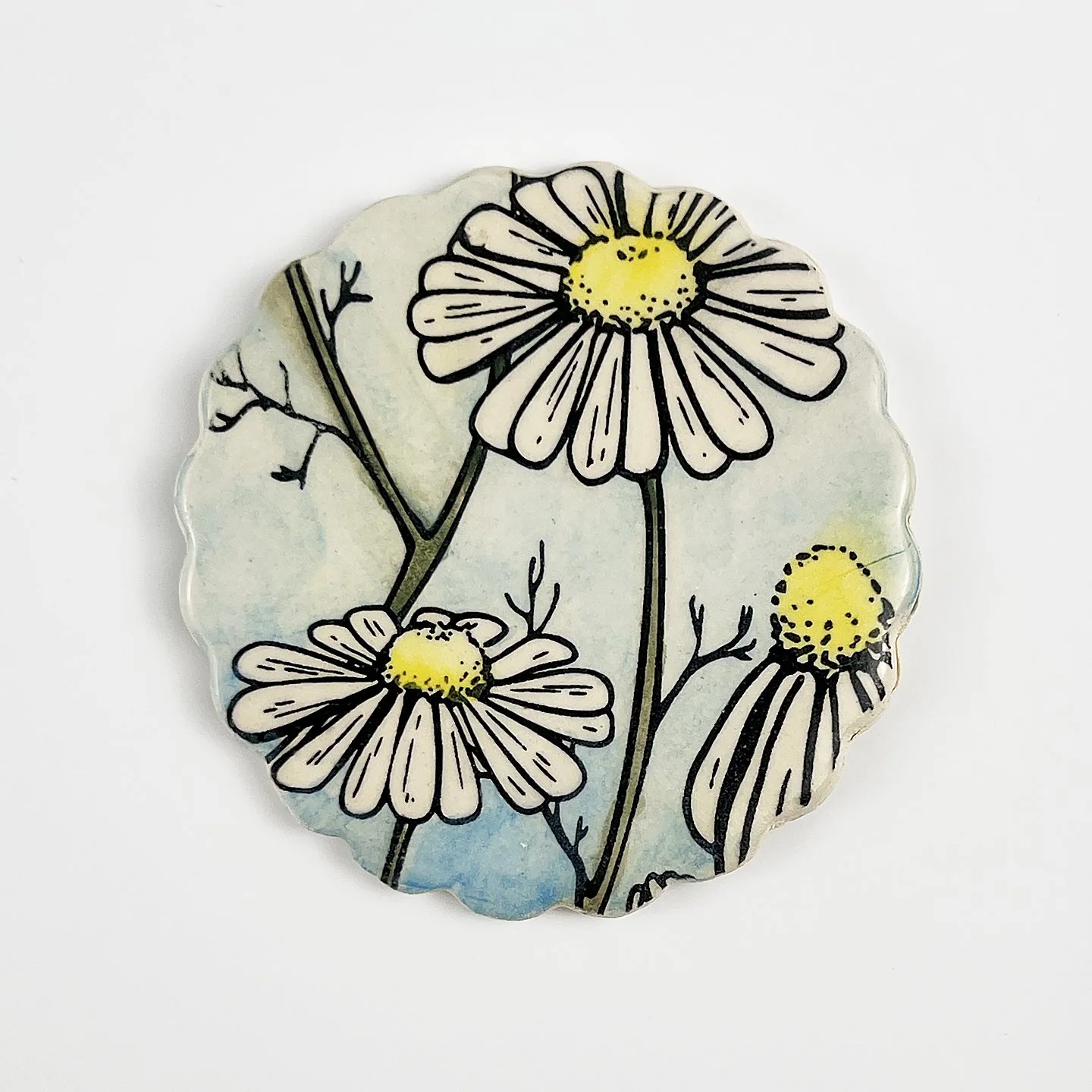 Underglaze Transfer - Flower Sketches — Plum Island Transfers