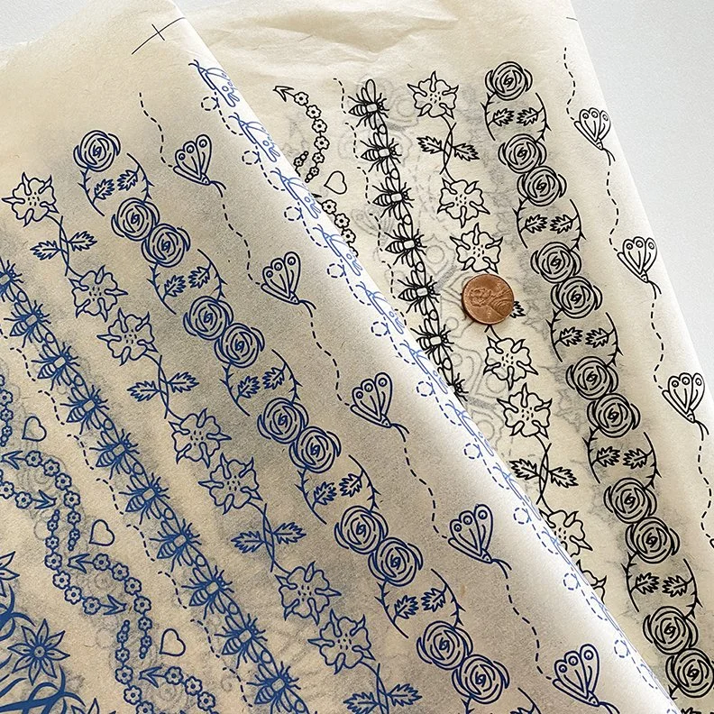 Underglaze Transfer - Floral Print — Plum Island Transfers