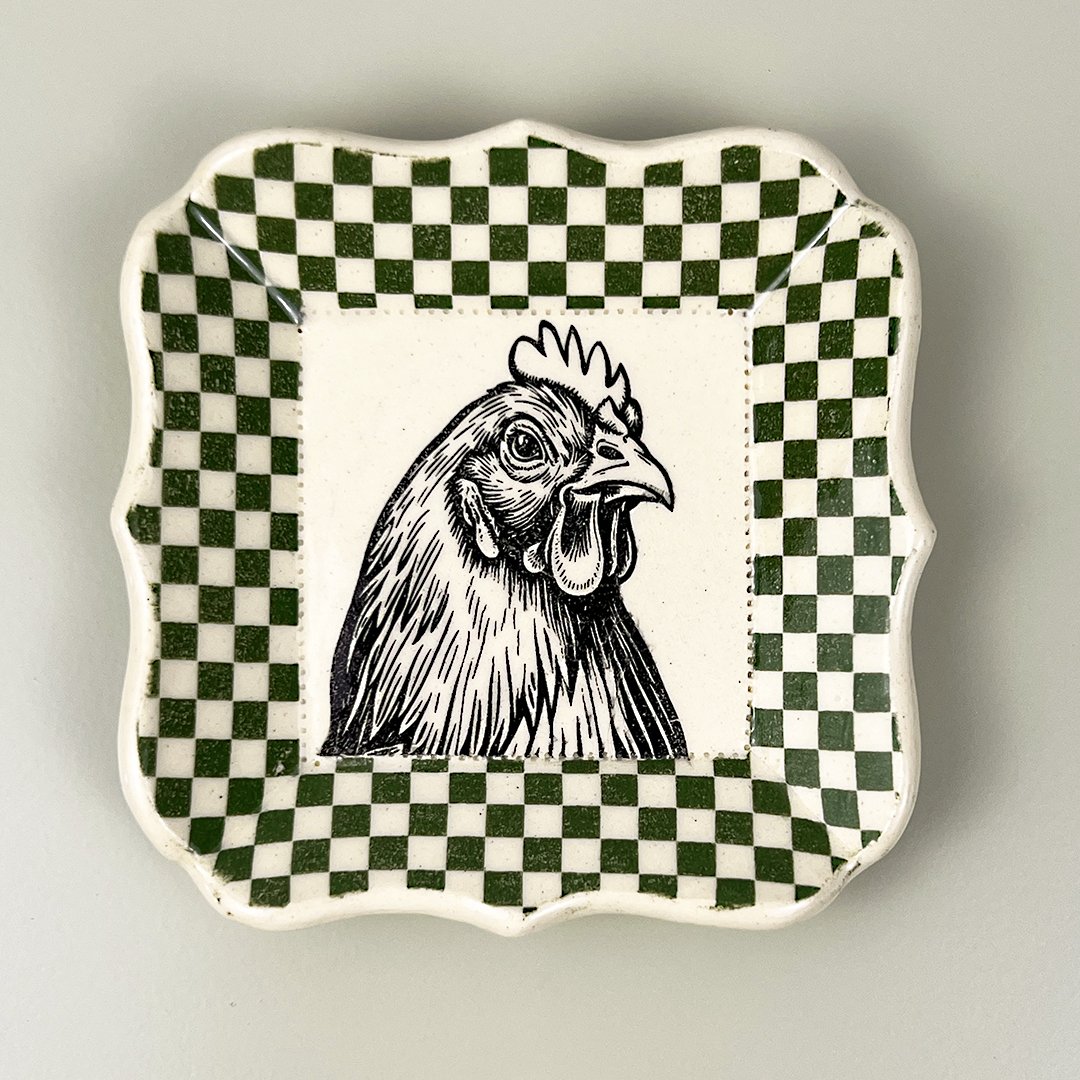 Underglaze Transfer - Chicken Days — Plum Island Transfers