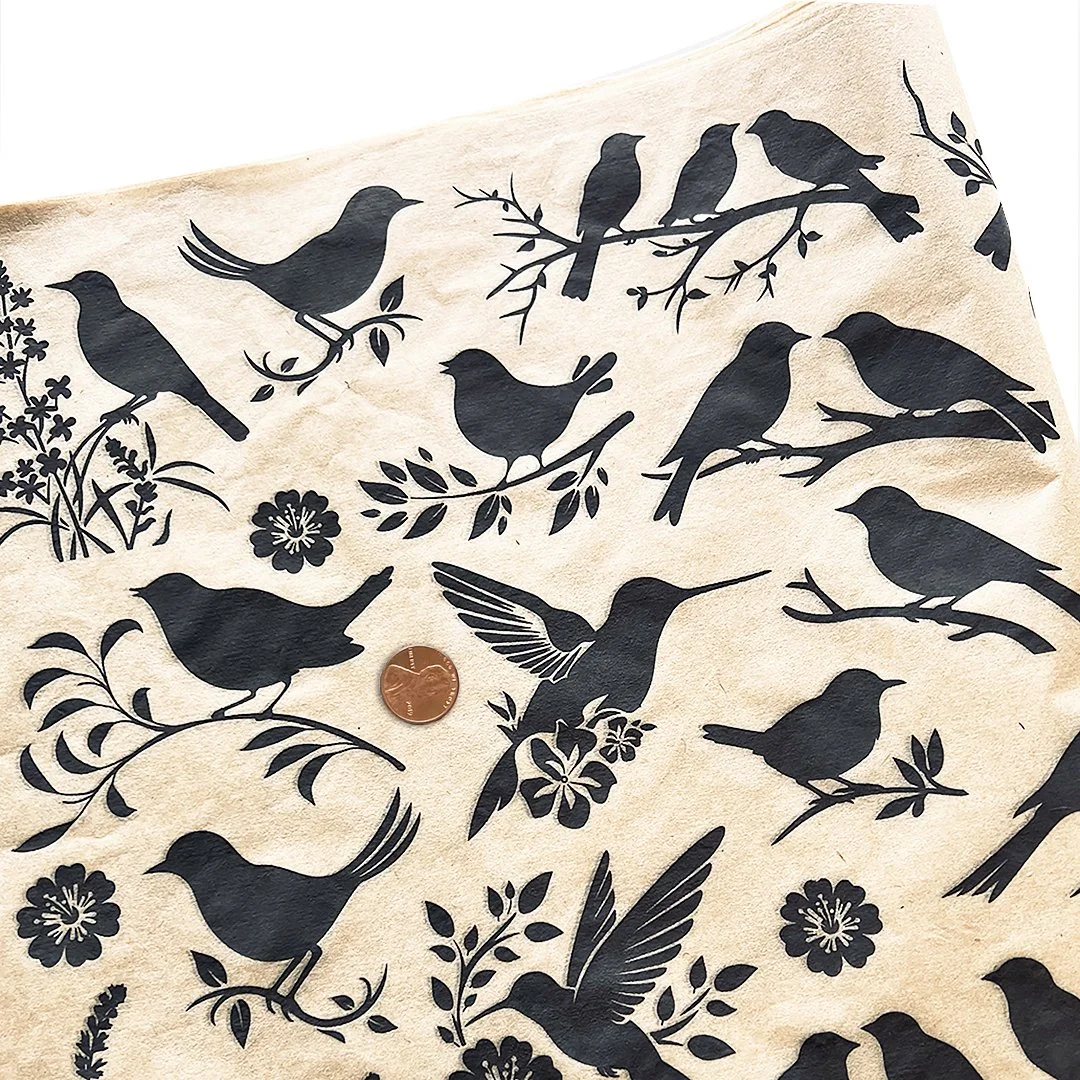 Underglaze Transfer - Stylized Birds — Plum Island Transfers