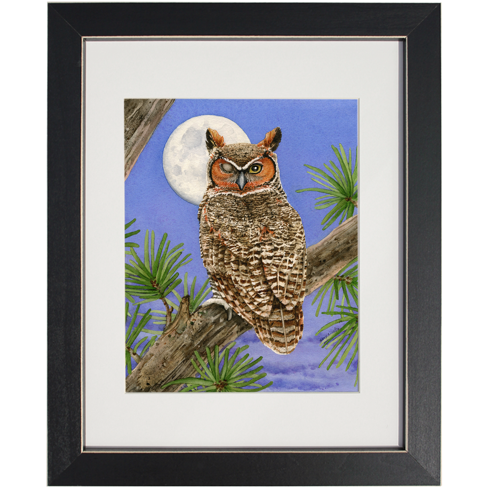 Owl In Tree Art