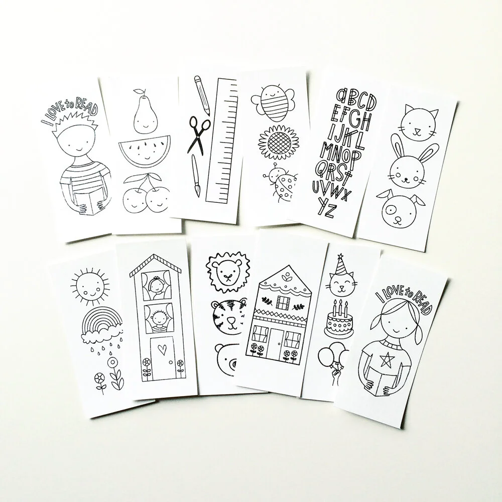 Printable Bookmarks Black And White