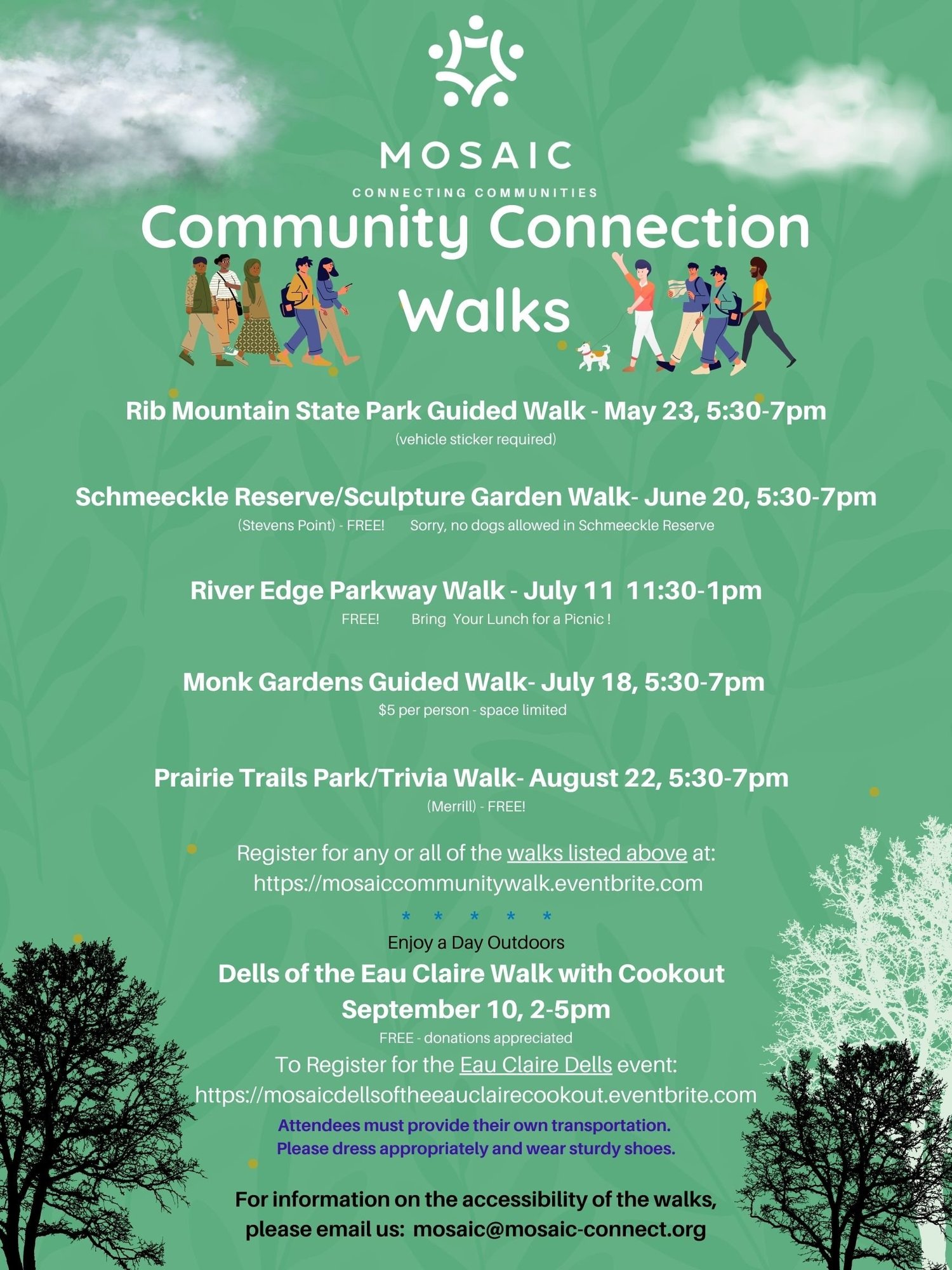 Mosaic's Community Connection Walk — MOSAIC of North Central Wisconsin