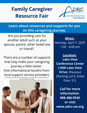 Family Caregiver Resource Fair — MOSAIC of North Central Wisconsin