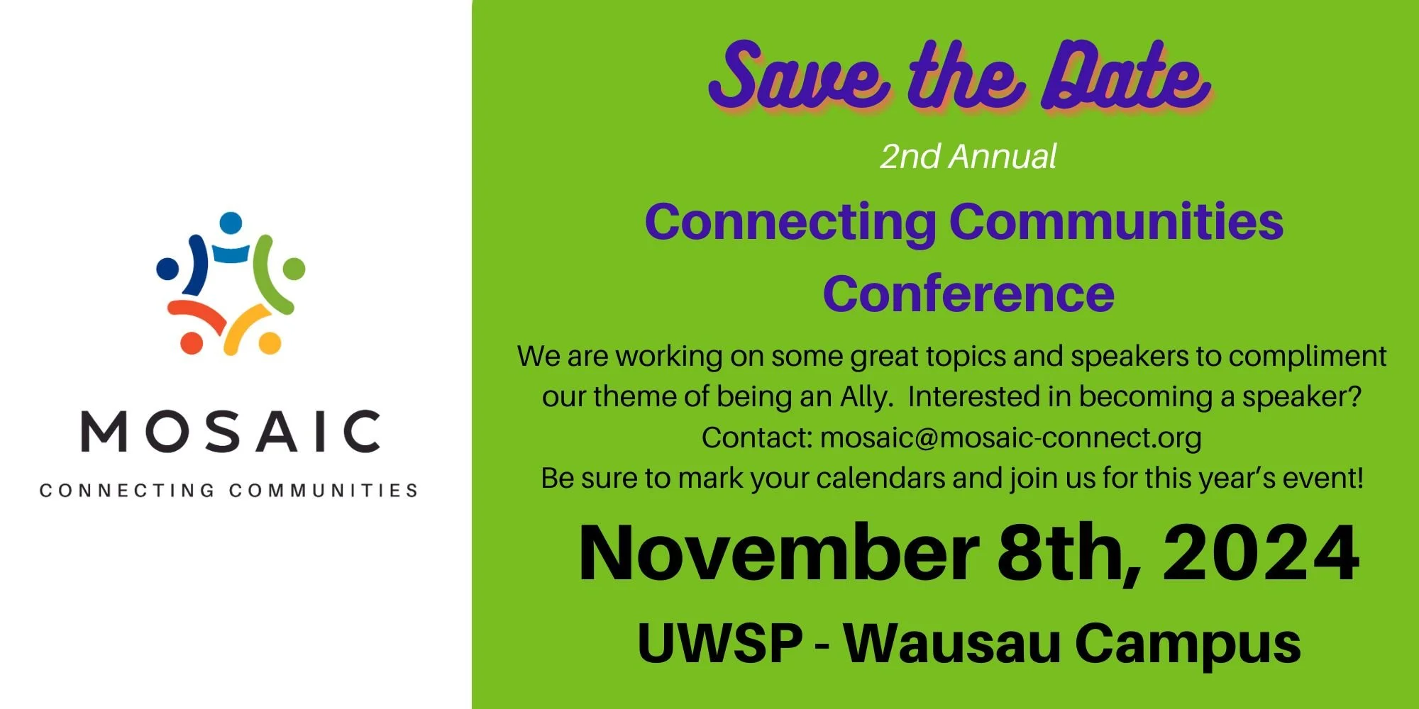 2024 Connecting Communities Conference — MOSAIC of North Central Wisconsin