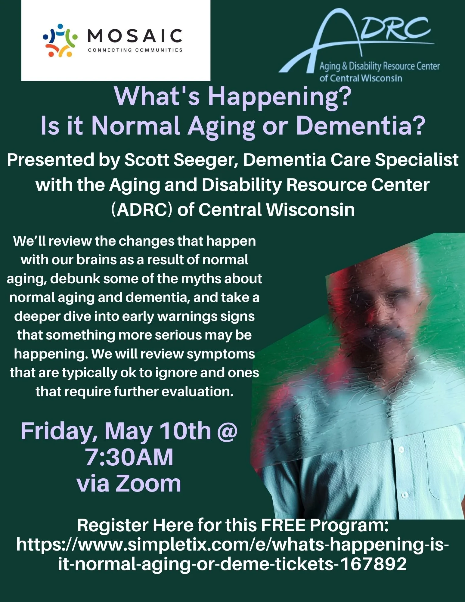 Mosaic's What's Happening? Is it Normal Aging or Dementia? — MOSAIC of ...