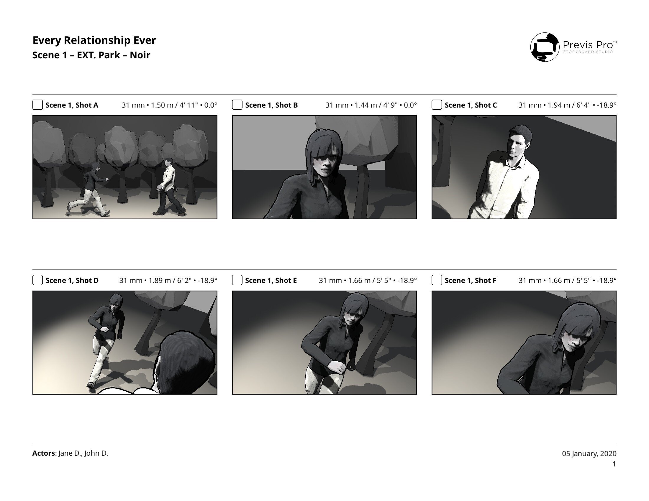 Storyboards — Previs Pro