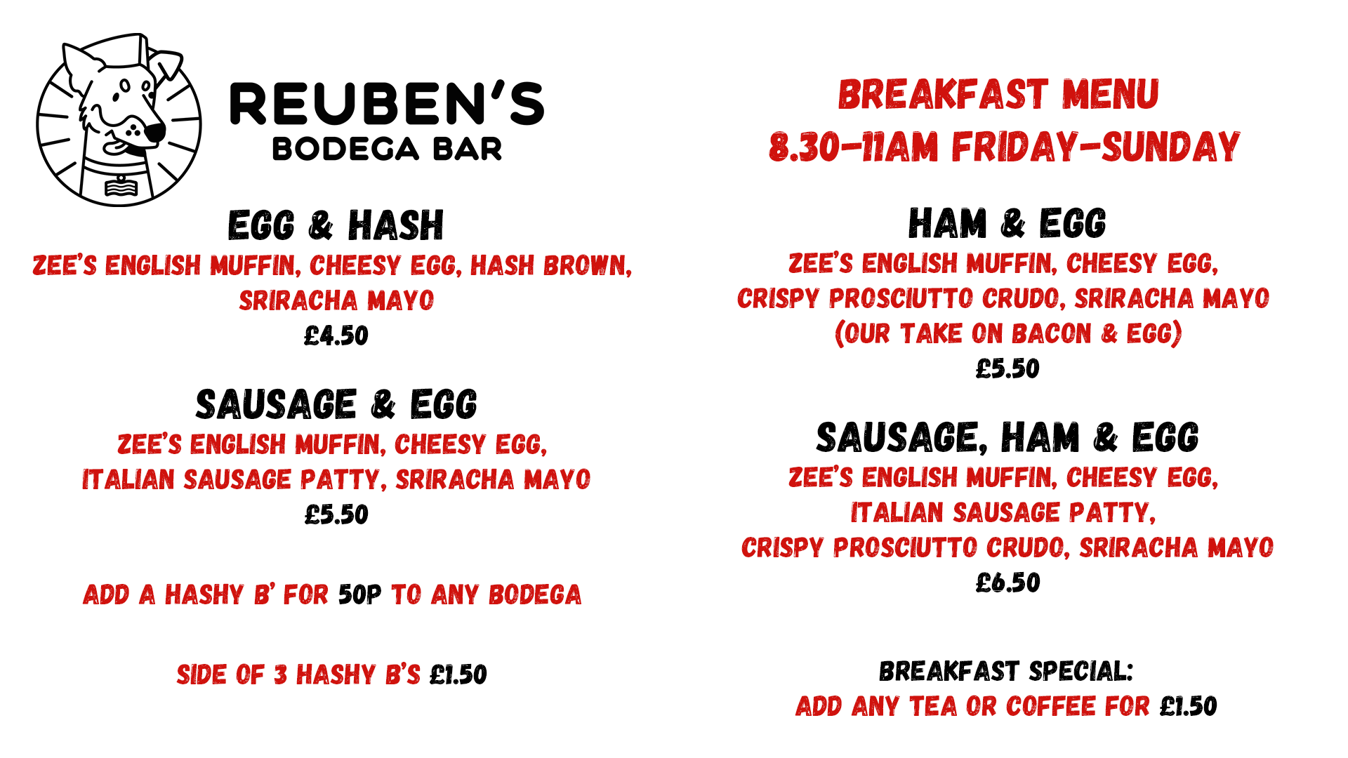 Menu — I Scream For Pizza