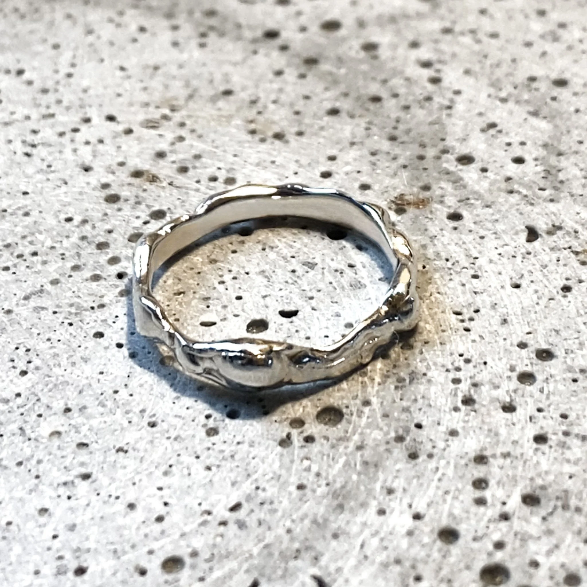 Special Edition Gender Neutral Silver Brutalist Rebar Signet Ring: True ...