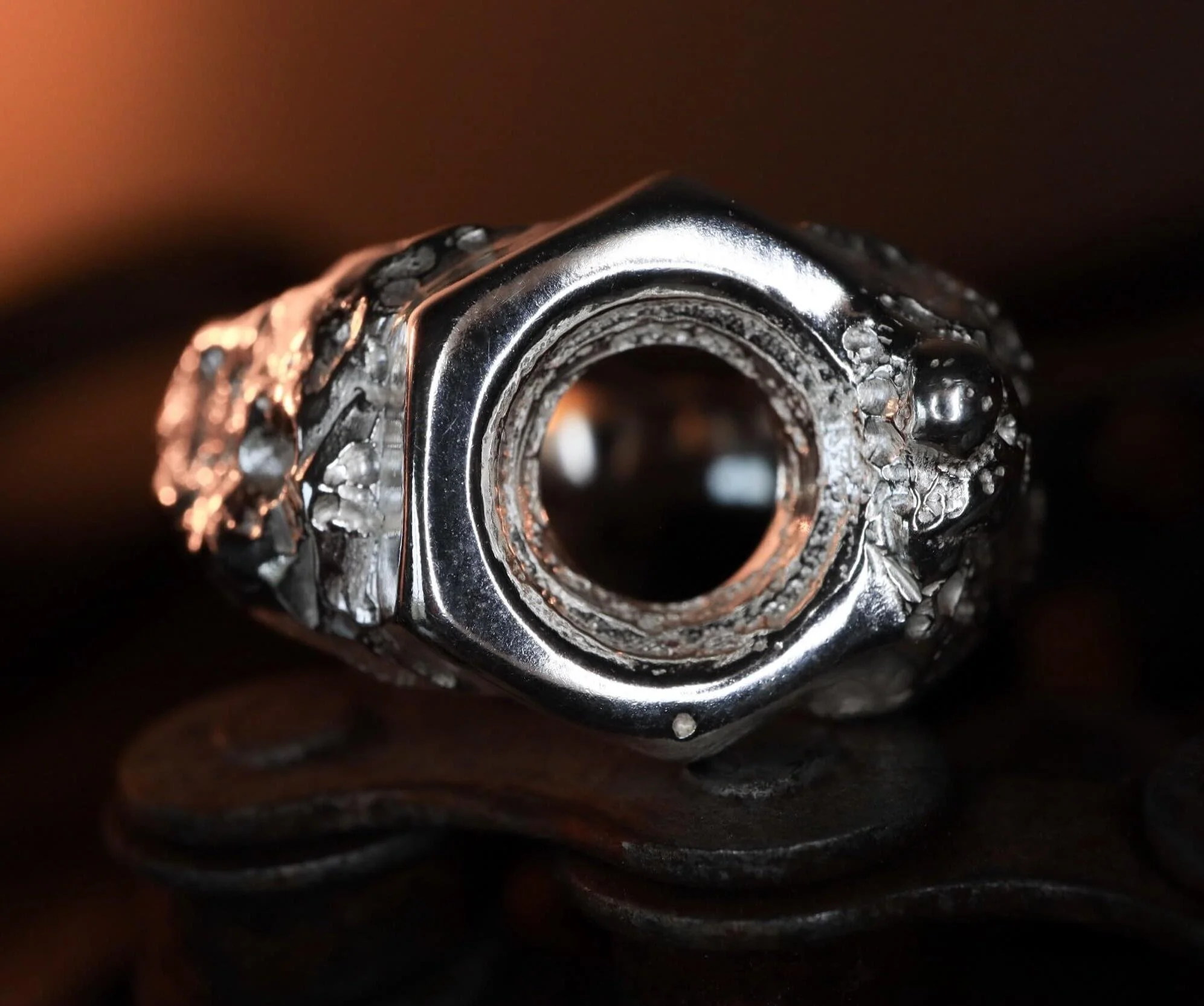 Special Edition Gender Neutral Silver Brutalist Rebar Signet Ring: True ...
