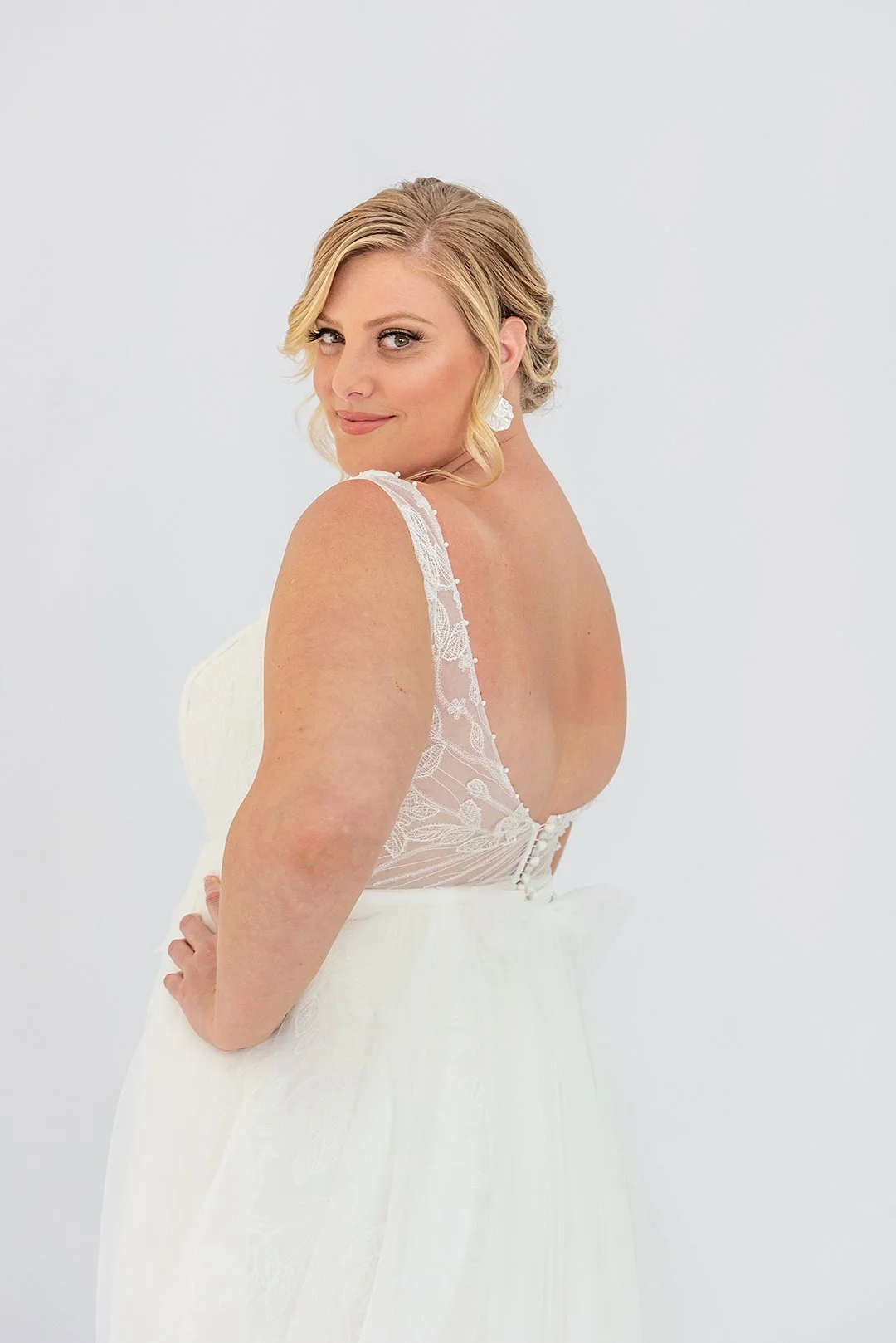 Thea Gown with Flutter Sleeve | Erin Clare Bridal | Curve — Erin Clare ...