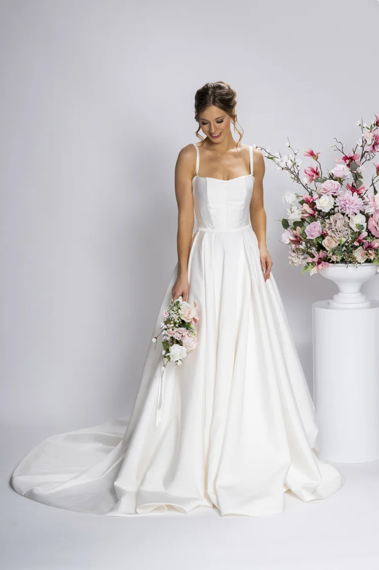 Erin Clare Bridal | Georgia Satin Gown | Australian Made Bridal — Erin ...