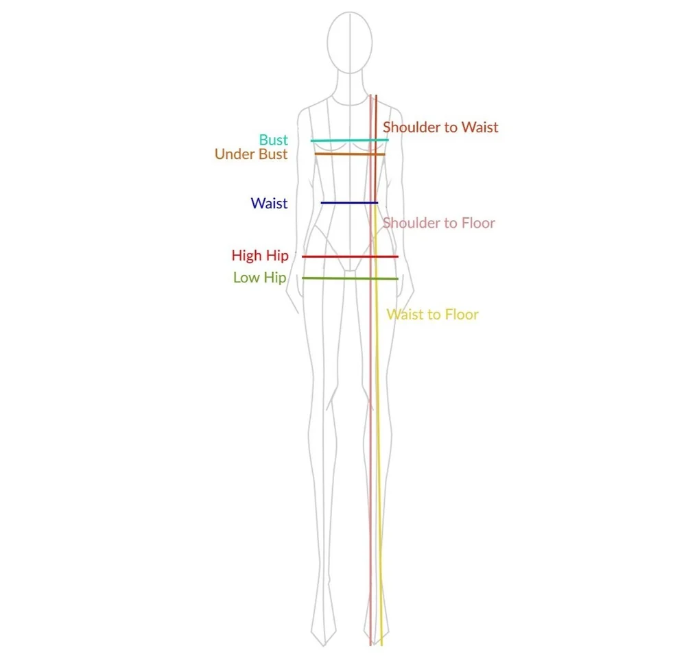 Erin Clare Bridal Size Chart and Ordering Information — Erin Clare Bridal