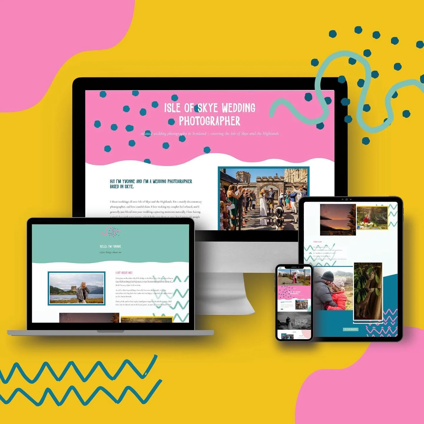Colourful Brighton Web Design for Photographers and Creatives